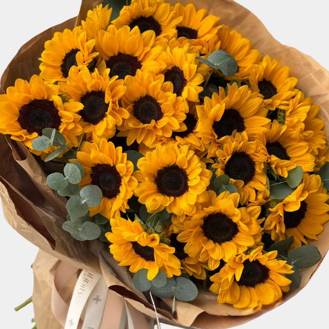 30 Fresh Cut Sunflowers Bouquet | FloraKuwait.com