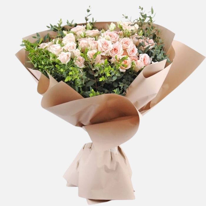 Pink Baby Roses Bouquet | FloraKuwait.com
